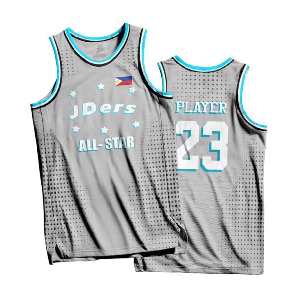 Gradient Dots Full Sublimation Basketball Jersey - ROW Prints